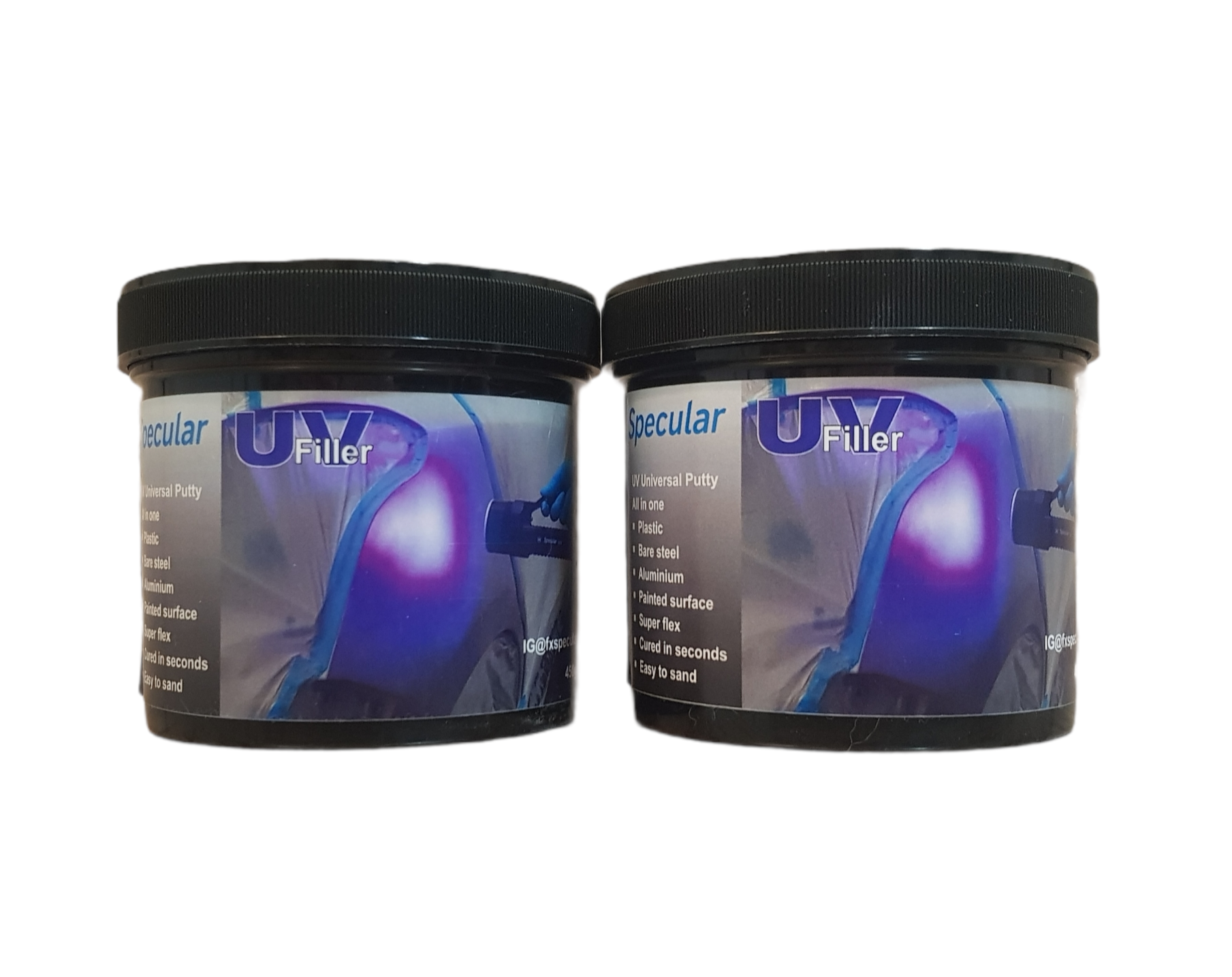 UV Fine and Flex Putty Filler for car refinish. - specularuv